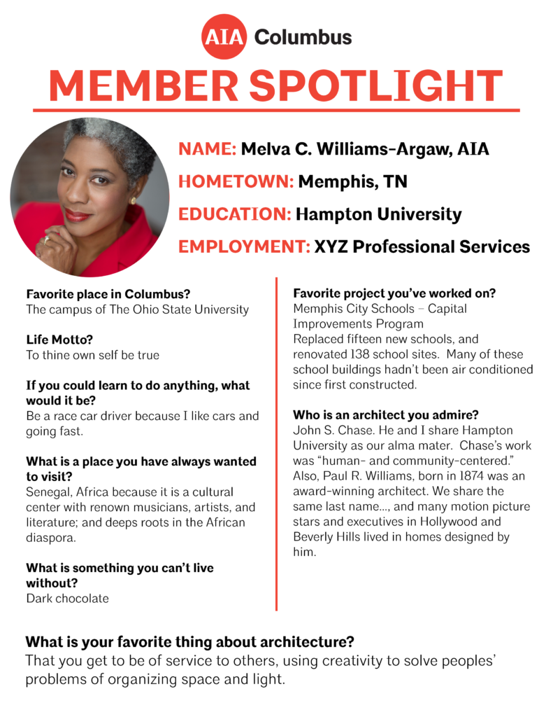 Meet Melva Williams-Argaw, AIA – AIA Columbus